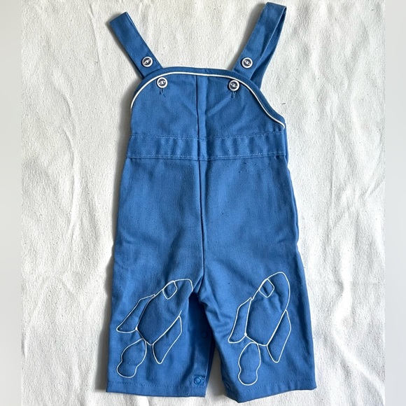 Sears | Bottoms | Vintage Sears 7s Blue Airplane Overalls | Poshmark
